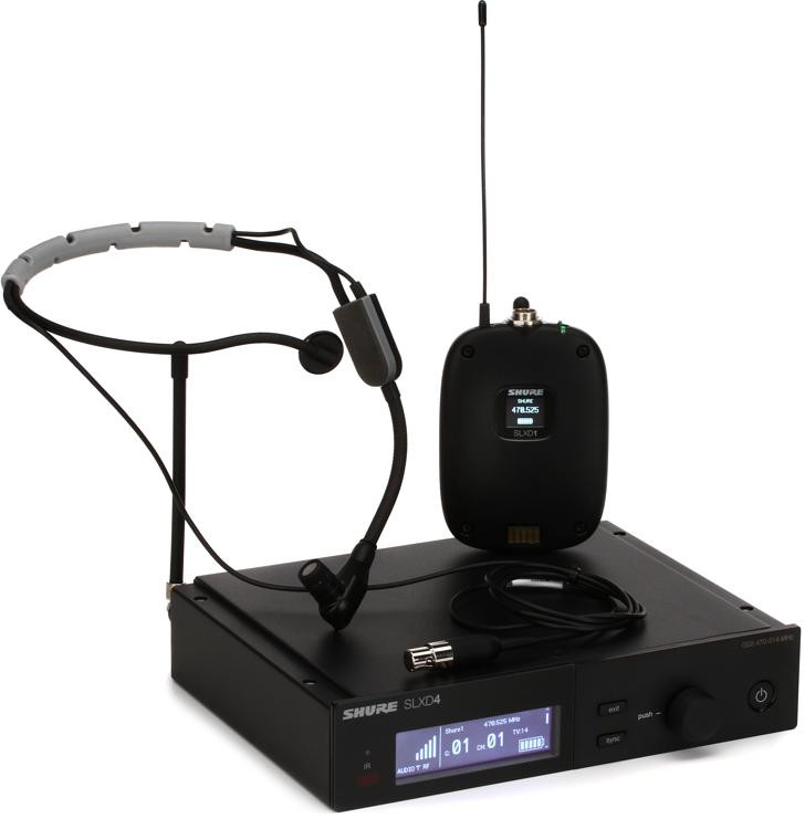 Shure SLXD14/SM35 Wireless Headset Microphone System - G58 Band | Sweetwater