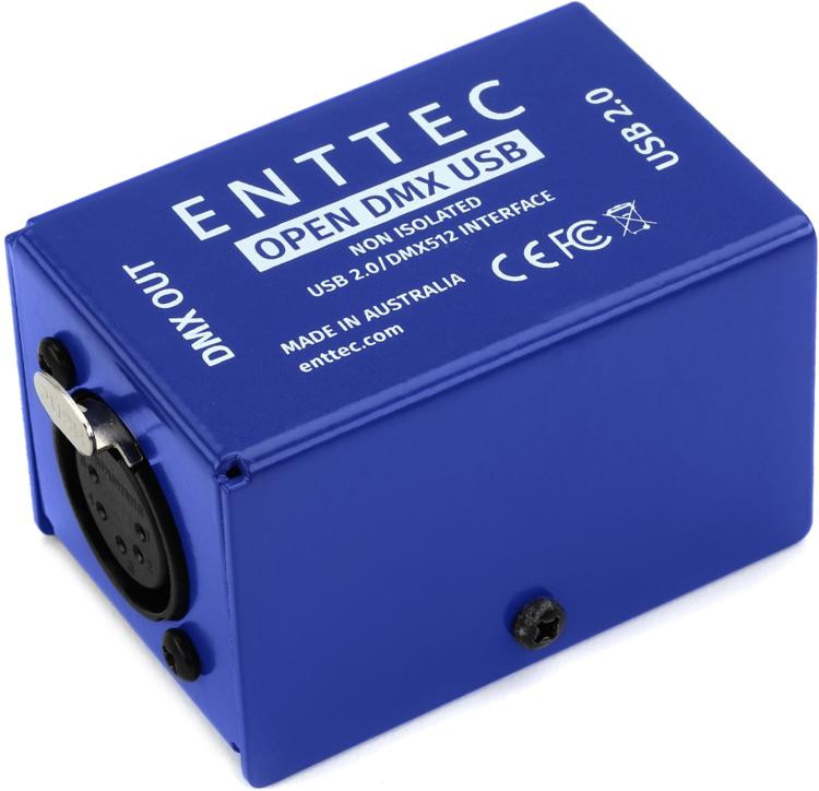 ENTTEC Open DMX USB 512-Ch Non-Isolated DMX Interface | Sweetwater