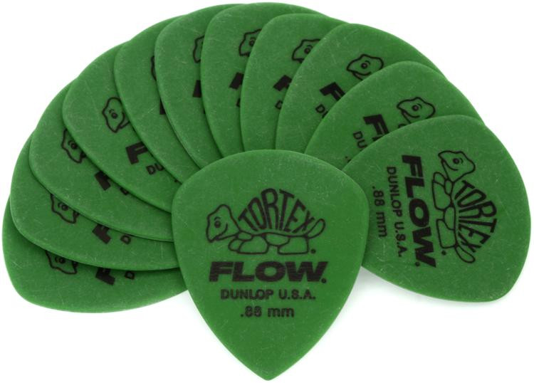 Dunlop Tortex Flow .88 mm Guitar Picks 12-Pack | Sweetwater
