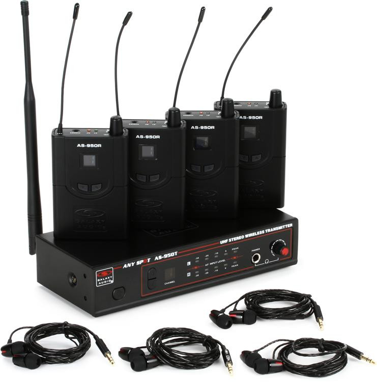 Galaxy Audio Any Spot AS-950-4 Band Pack System - N Band | Sweetwater