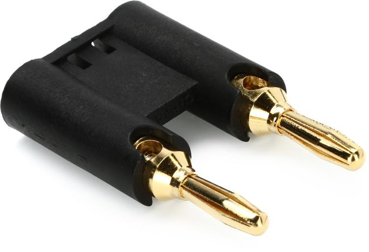 Pro Co MDP Dual Banana Plug Connector - Black | Sweetwater