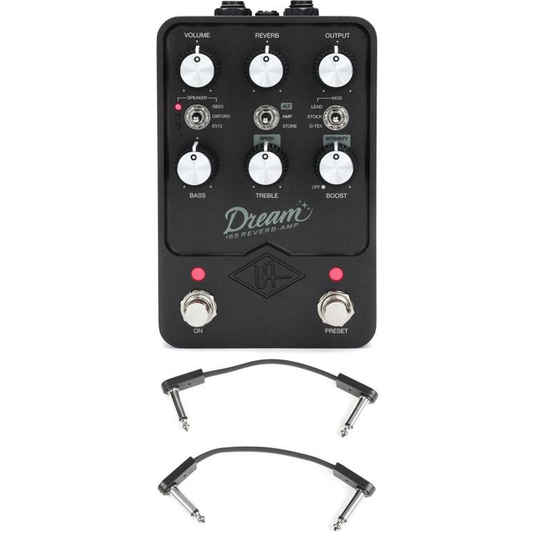 Universal Audio Dream '65 Reverb Amp Pedal with 3 Patch Cables | Sweetwater