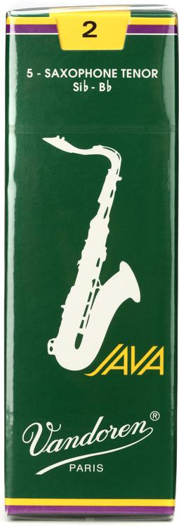 Vandoren SR272 - JAVA Green Tenor Saxophone Reeds - 2.0 (5-pack) | Sweetwater