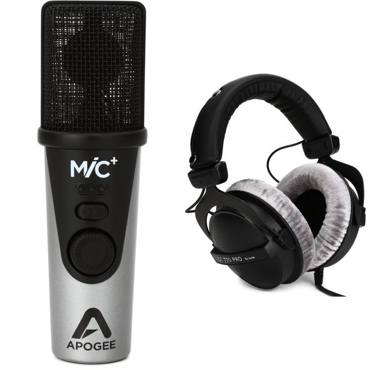 Apogee MiC Plus Podcast Bundle for iPad, iPhone, Mac, and Windows | Sweetwater