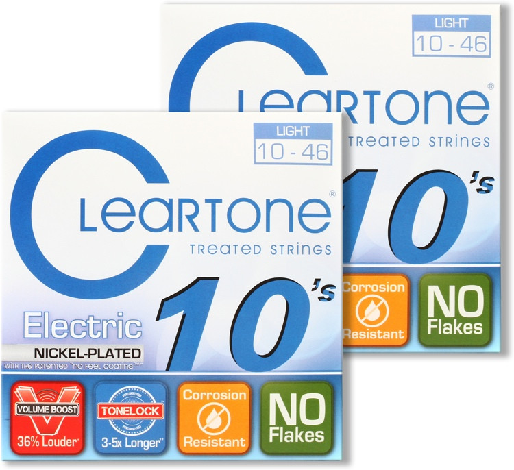 Cleartone EMP Electric Guitar Strings 2-pack - 0.010-0.046 Light ...