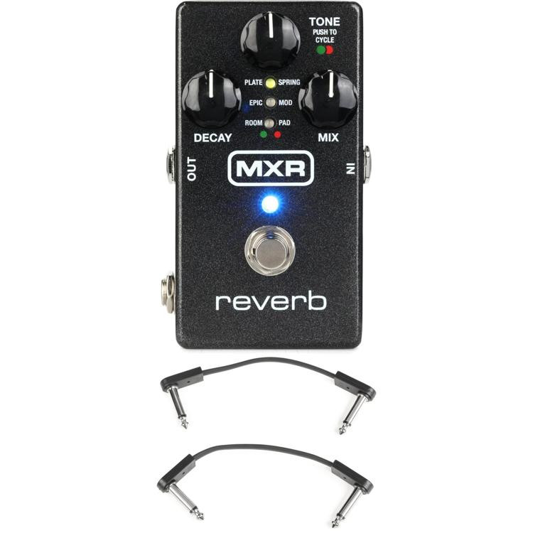 MXR M300 Digital Reverb Pedal with 3 Patch Cables | Sweetwater
