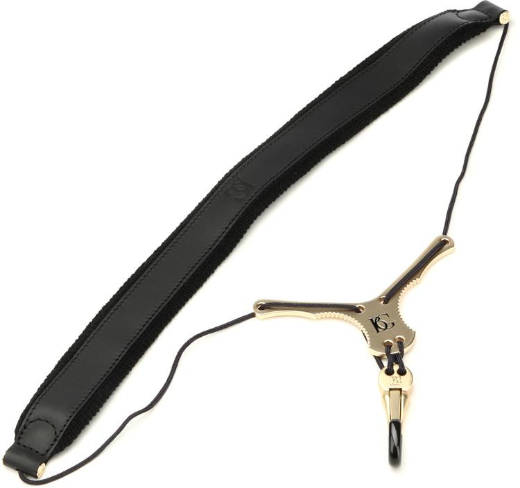 BG S23YMSH Zen Leather Saxophone Neck Strap - XL | Sweetwater