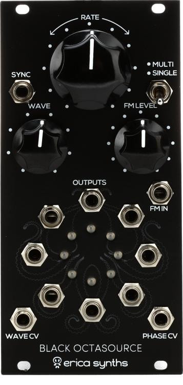 Erica Synths Black Octasource Syncable LFO Eurorack Module with Phase ...