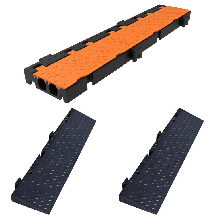 Penn Elcom Cross 2 Cable Protector with Ramps - Orange | Sweetwater