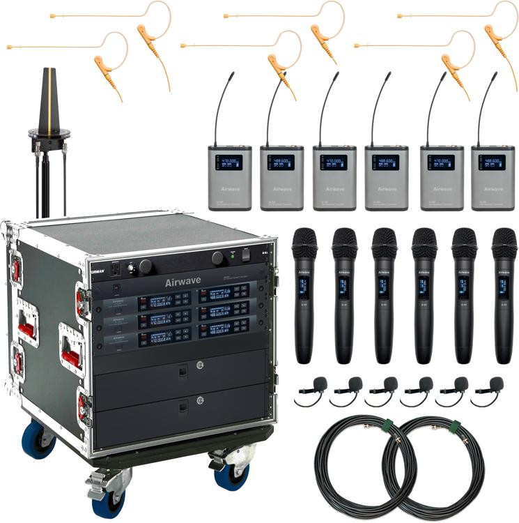 Airwave Technologies AT-RS6 6-channel Wireless Microphone System ...