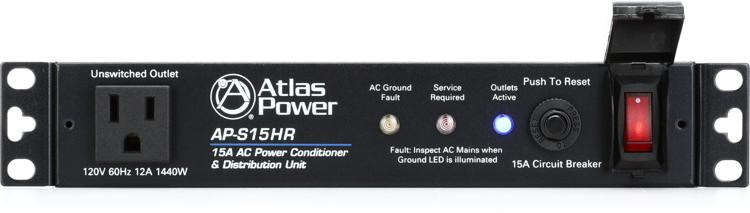 AtlasIED AP-S15HR 15A Half Width Rack Power Conditioner | Sweetwater