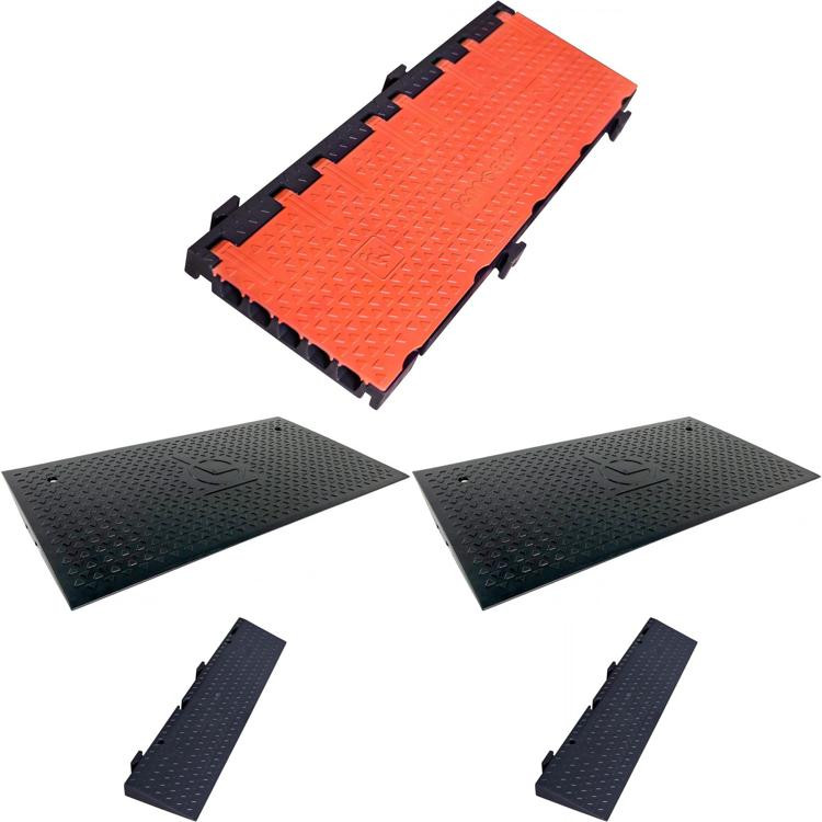 Penn-Elcom Cross 5 Cable Protector with Wheel Chair Ramps - Orange ...