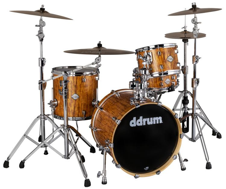 ddrum Dominion Birch 4-piece Shell Pack - Satin Bubinga | Sweetwater