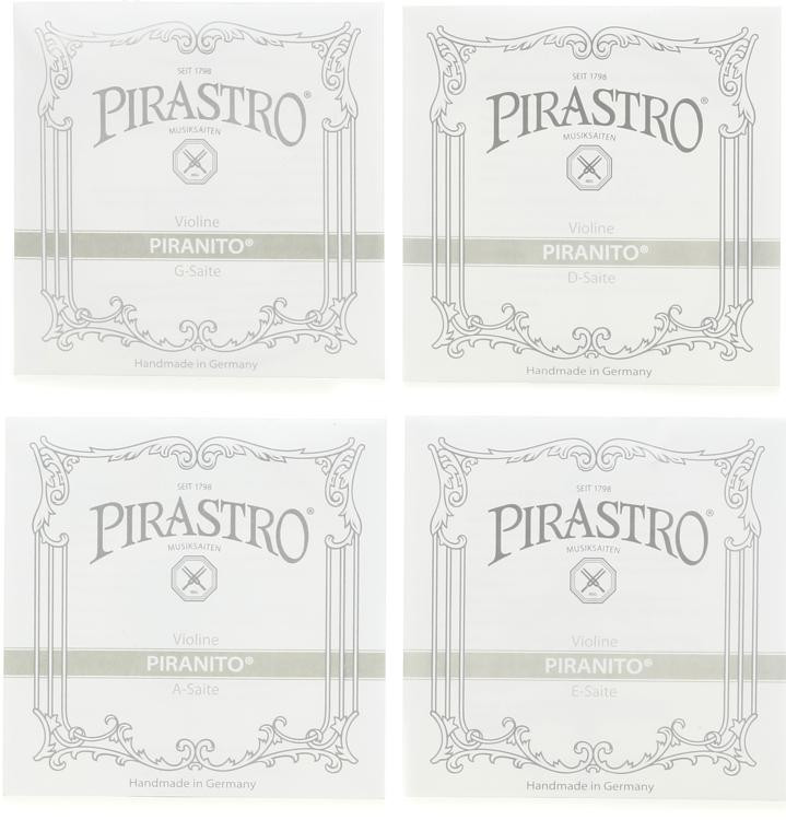 Pirastro Piranito Violin String Set - 1/4-1/8 Size Ball-end E | Sweetwater