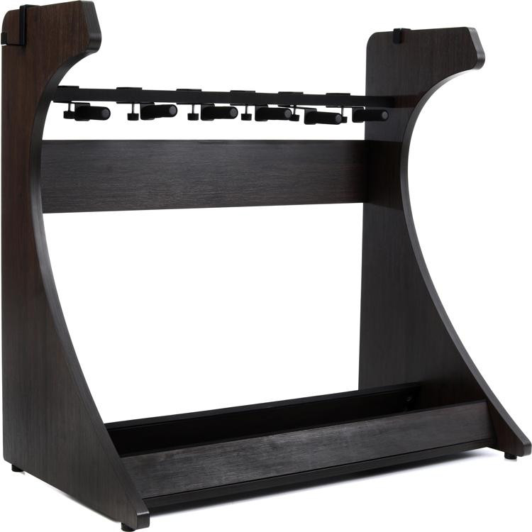 Gator Frameworks Elite Five Electric/Acoustic Guitar Rack - Dark Walnut ...