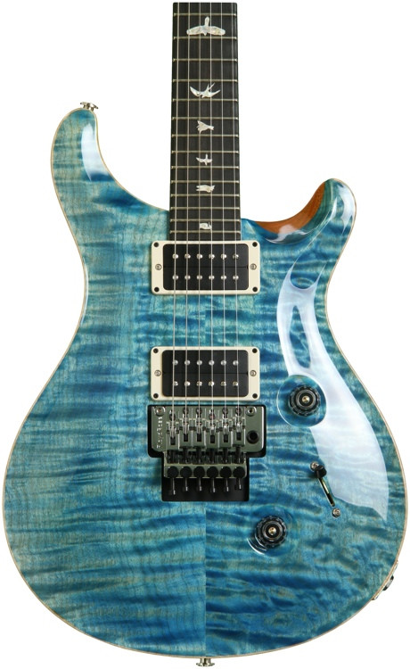 PRS Custom 24 w/Floyd Rose and 10-Top - Aquableux | Sweetwater