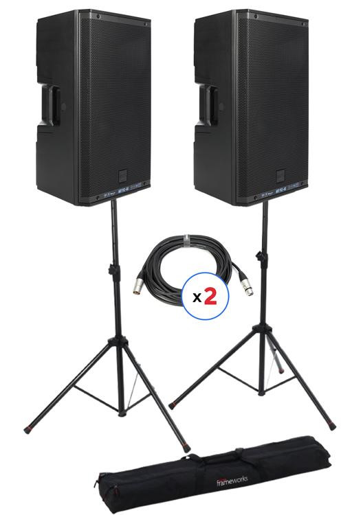 RCF ART 912-A-BT 2,100W 12-inch Powered Bluetooth Speaker (Pair) Stand ...