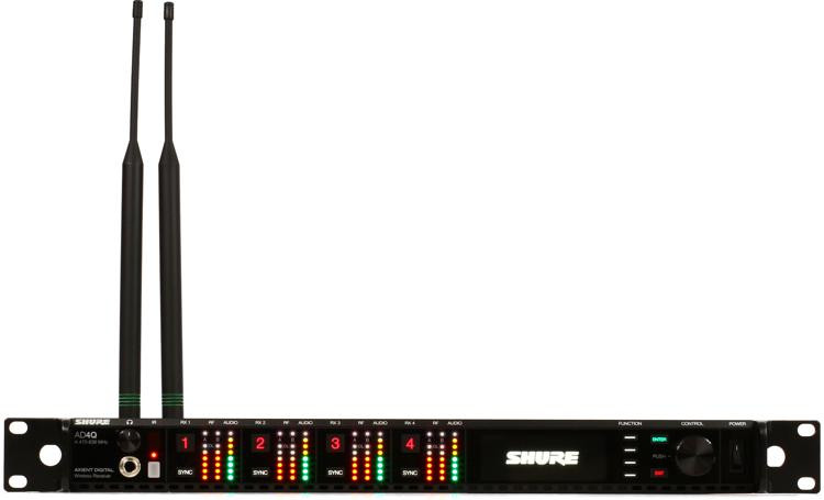 Shure AD4Q Four-channel Digital Wireless Receiver | Sweetwater