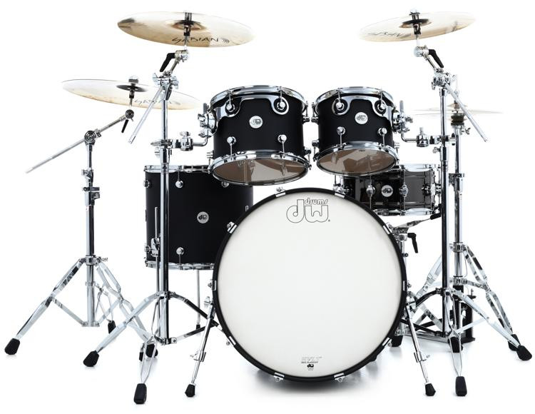 DW DDLM2214BL Design Series 4-piece Shell Pack - Satin Black | Sweetwater