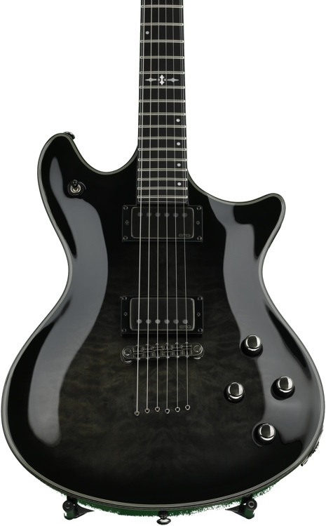 Schecter Hellraiser Hybrid Tempest - Trans Black Burst | Sweetwater