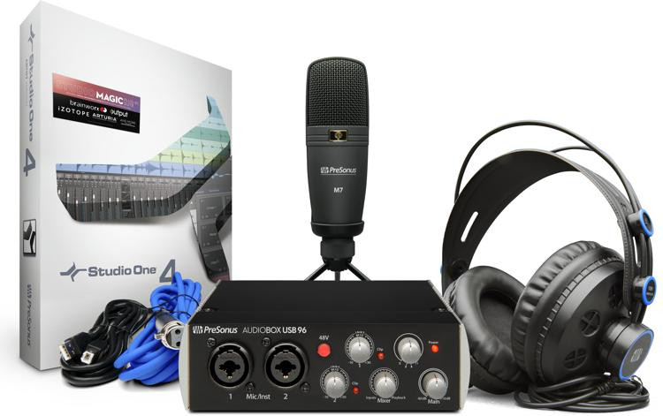 PreSonus AudioBox 96 Studio USB 2.0 Hardware/Software Recording Kit ...