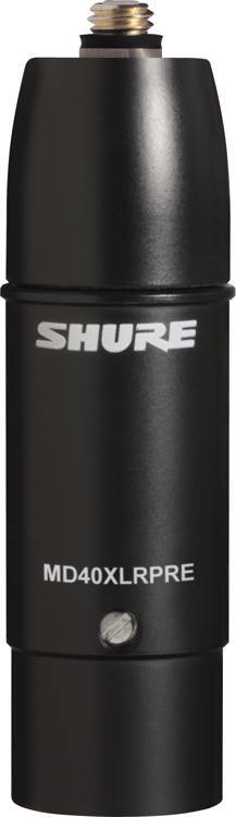 Shure MD40XLRPRE MicroDot to XLR Preamplifier Adapter | Sweetwater