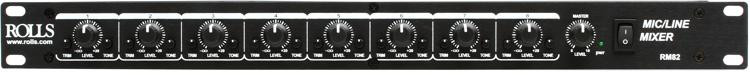 Rolls RM82 8-channel Mic/Line Mixer | Sweetwater