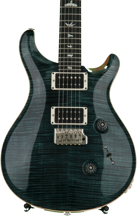 PRS Custom 24 10-Top - Slate Blue with Pattern Thin Neck | Sweetwater