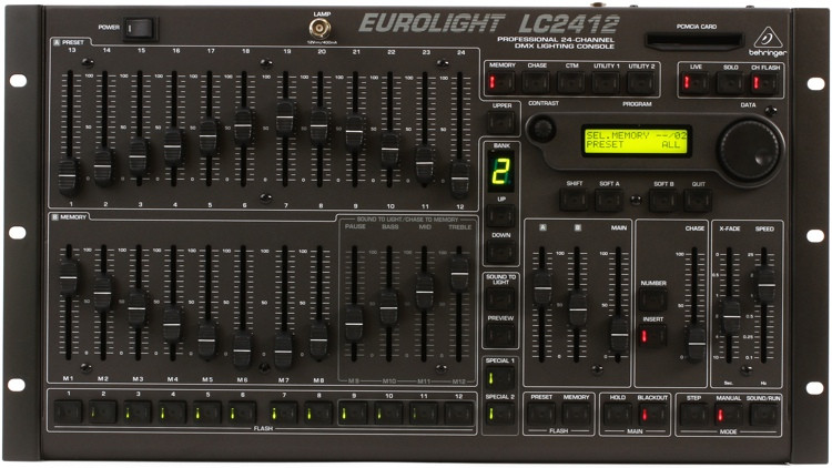 Behringer Eurolight LC2412 78-Ch DMX Controller | Sweetwater
