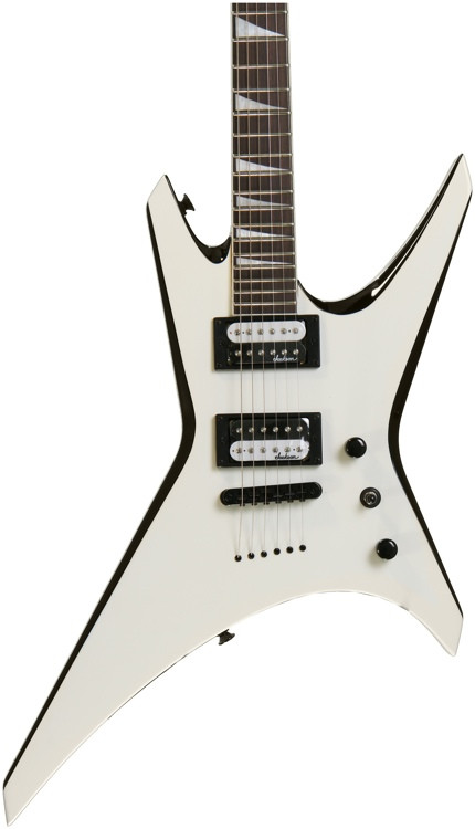 Jackson JS32T Warrior - White with Black Bevels | Sweetwater