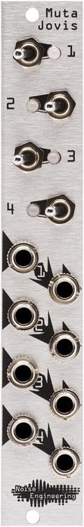 Noise Engineering Muta Jovis Quad Mute and Mult Eurorack Module - Silver | Sweetwater