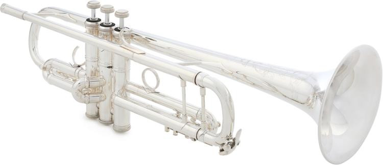 Bach AB190 Stradivarius Artisan Professional Bb Trumpet - Silver-Plated ...