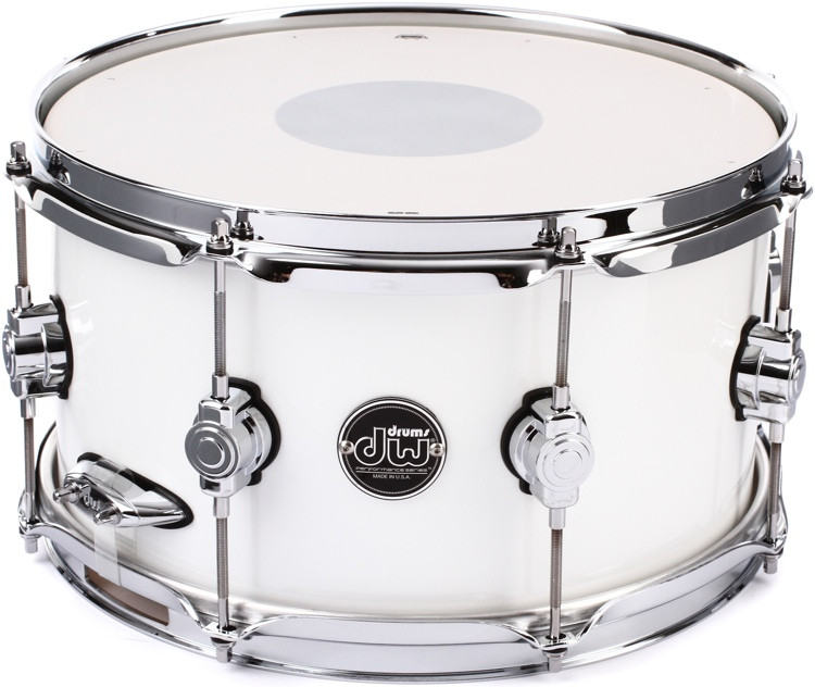 DW Performance Series Snare Drum - 7" x 13" - White Ice Lacquer ...