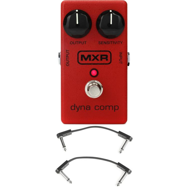 MXR M102 Dyna Comp Compressor Pedal with 3 Patch Cables | Sweetwater