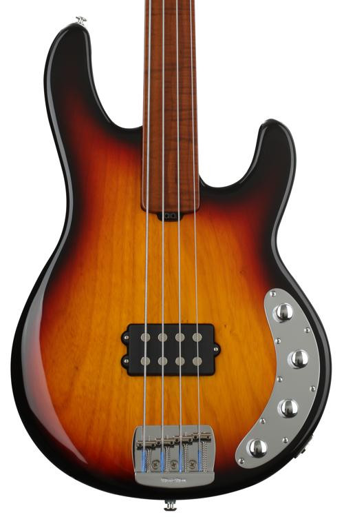 Ernie Ball Music Man BFR StingRay 4H Fretless - Sierra Vintage Burst ...