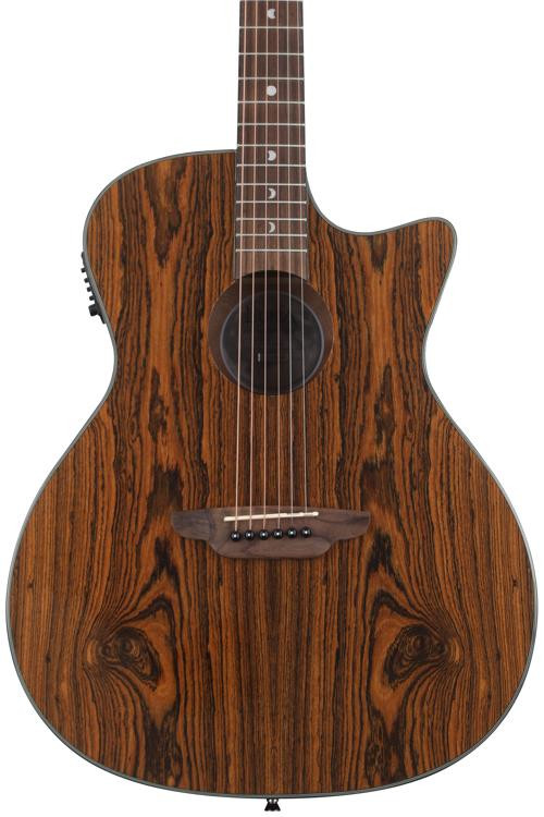 Luna Gypsy Exotic Caidie Acoustic-electric Guitar - Gloss Natural ...