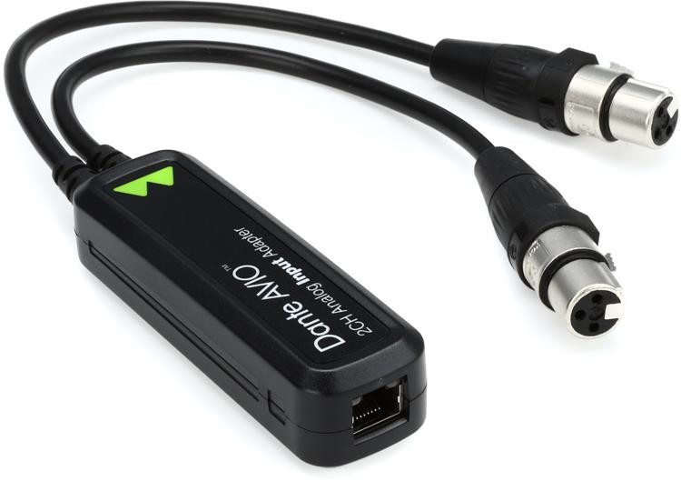Audinate AVIO Dante 2 Channel Analog Input Adapter | Sweetwater