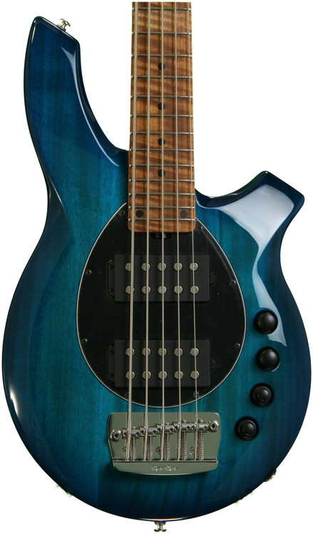 Ernie Ball Music Man Bongo 5 HH - Neptune Blue | Sweetwater