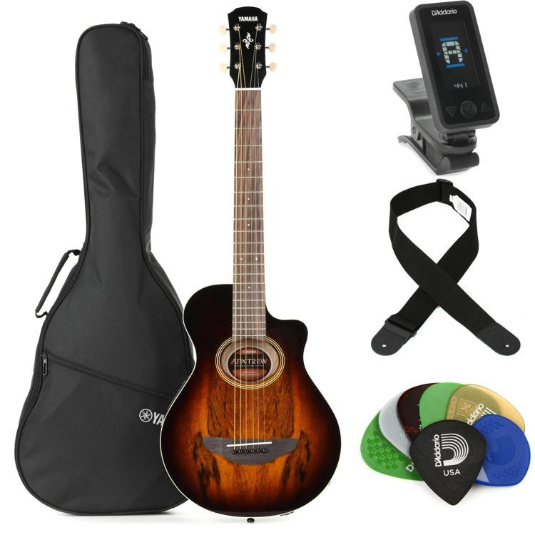 Yamaha APXT2EW 3/4-size Thin-line Cutaway - Tobacco Brown Sunburst ...