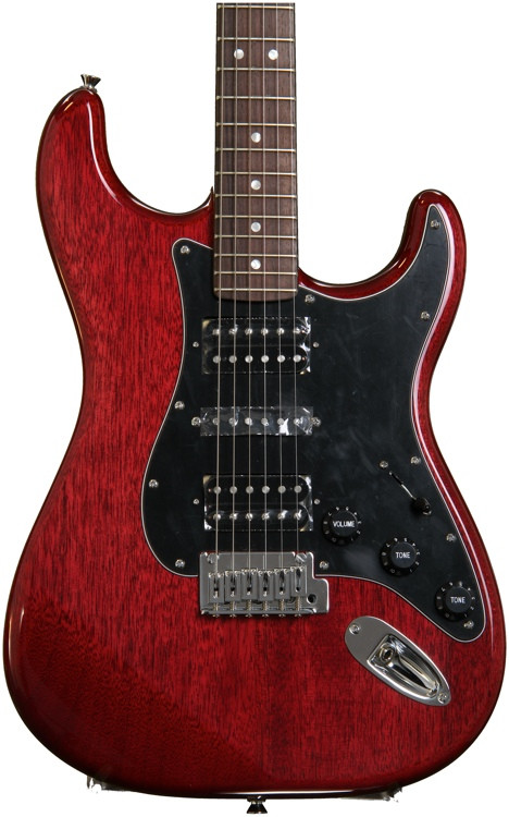 Fender Modern Player Stratocaster HSH - Crimson Red Transparent ...
