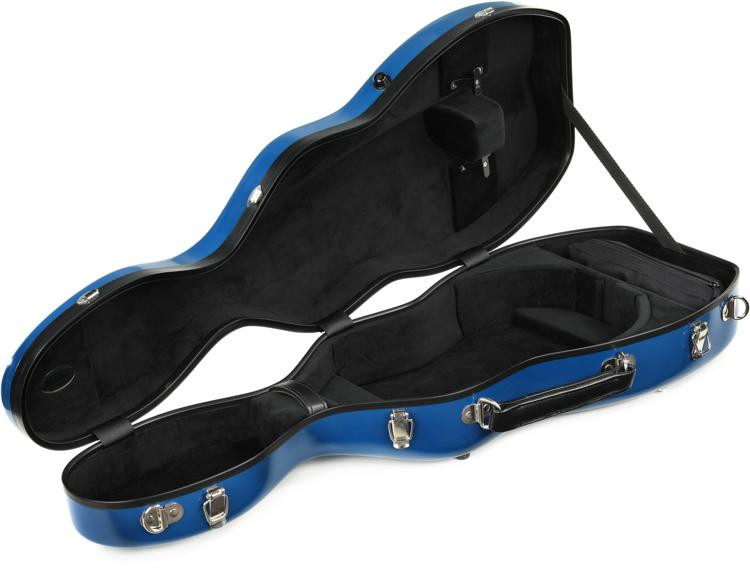 Bobelock B1062 Fiberglass Cello-shaped Violin Case - Blue | Sweetwater