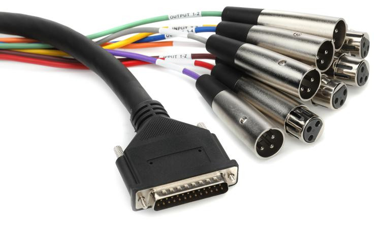 Hosa AES-803T AES/EBU Snake (Tascam Pinout) - 9.9 foot | Sweetwater