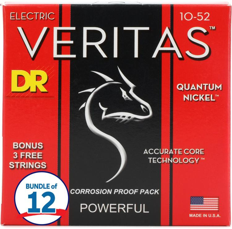 DR Strings VTE-10/52 Veritas Electric Guitar Strings (12-Pack) - .010 ... DR Strings VTE-10/52 Veritas Electric Guitar Strings (12-Pack) - .010 ...