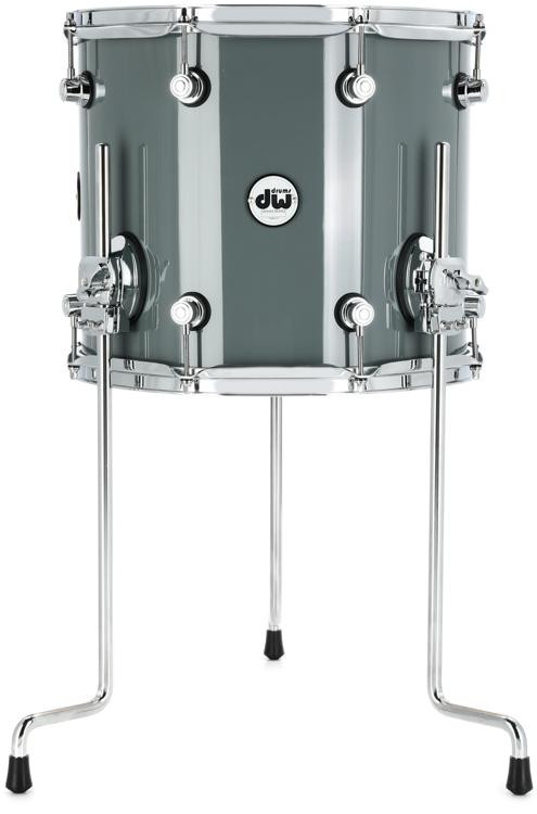 DW Design Series Floor Tom - 12-inch x 14-inch, Steel Grey | Sweetwater