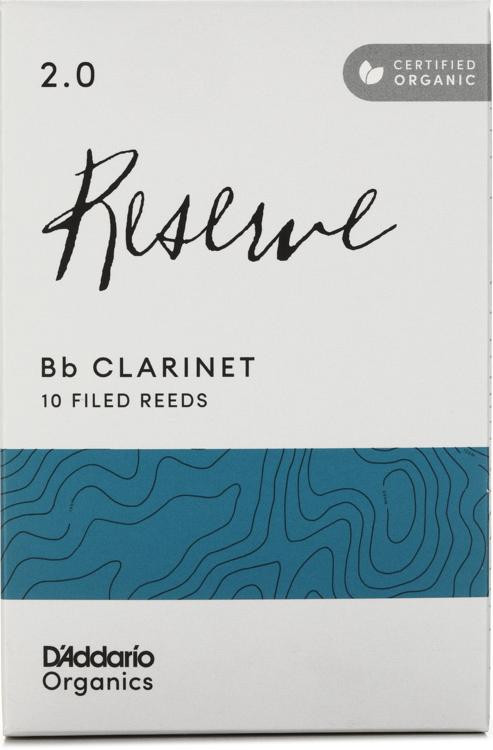 D'Addario Organics Reserve Bb Clarinet Reeds - 2.0 (10-pack) | Sweetwater