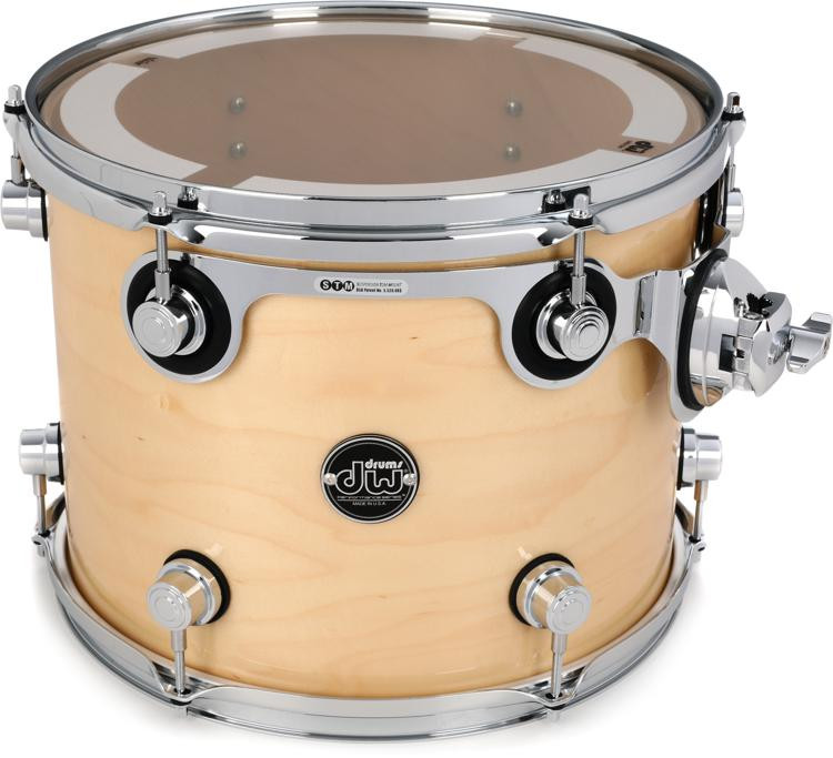 DW Performance Series Mounted Tom - 10 x 13 inch - Natural Lacquer ...