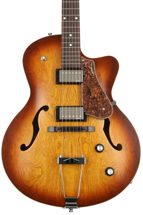 Godin 5th Avenue CW Kingpin II HB Hollowbody Electric Guitar - Cognac ...