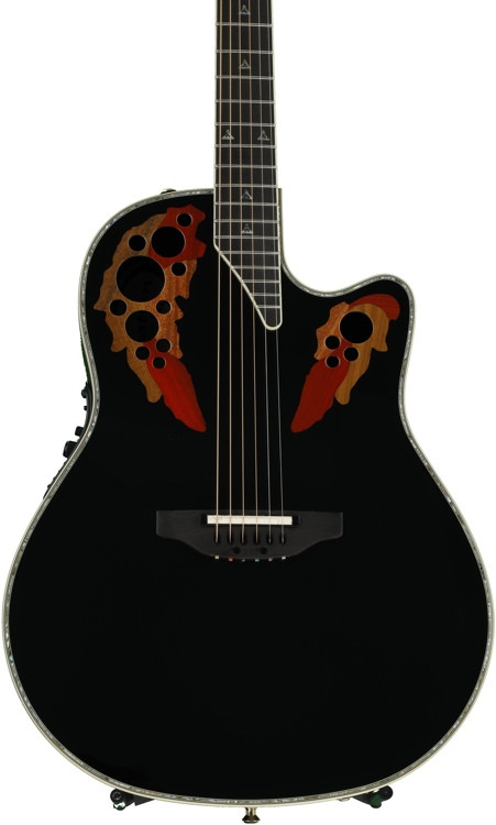 Ovation Elite Plus Contour - Black | Sweetwater