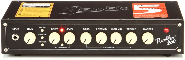 Fender Rumble 200 - 200-Watt Bass Head | Sweetwater