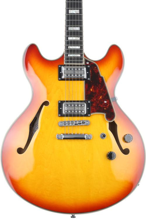 D'Angelico Premier DC XT Semi-hollowbody Electric Guitar - Iced Tea ...